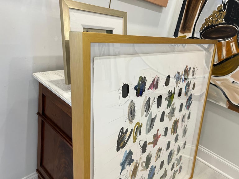 Colleen Leach - It's A Short Life by Colleen Leach, Framed Abstract oil ...