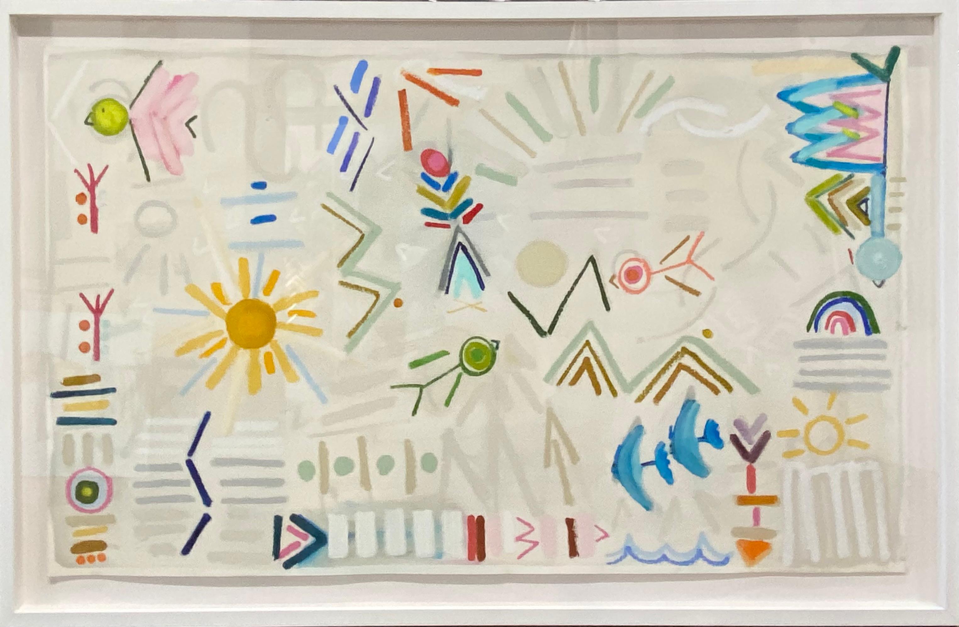 Colleen Leach - Shapes in the Sun by Colleen Leach, Framed colorful ...