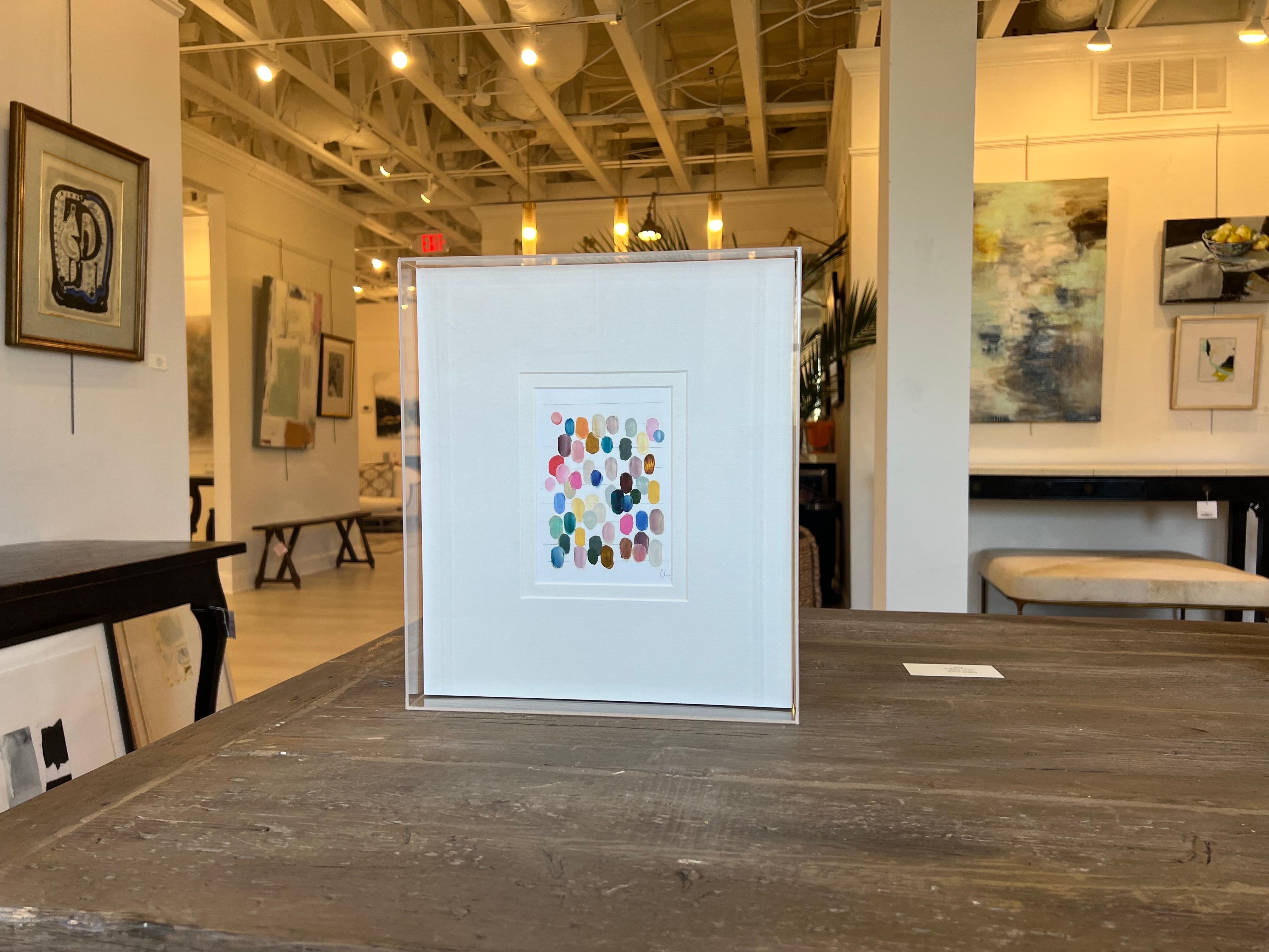 Colleen Leach - Wishful Thinking by Colleen Leach, Framed Abstract oil ...