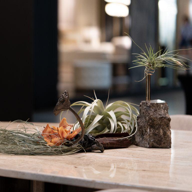 Collis II - Marble Vase | Plant stand | Center Piece | Marble Emperador ...