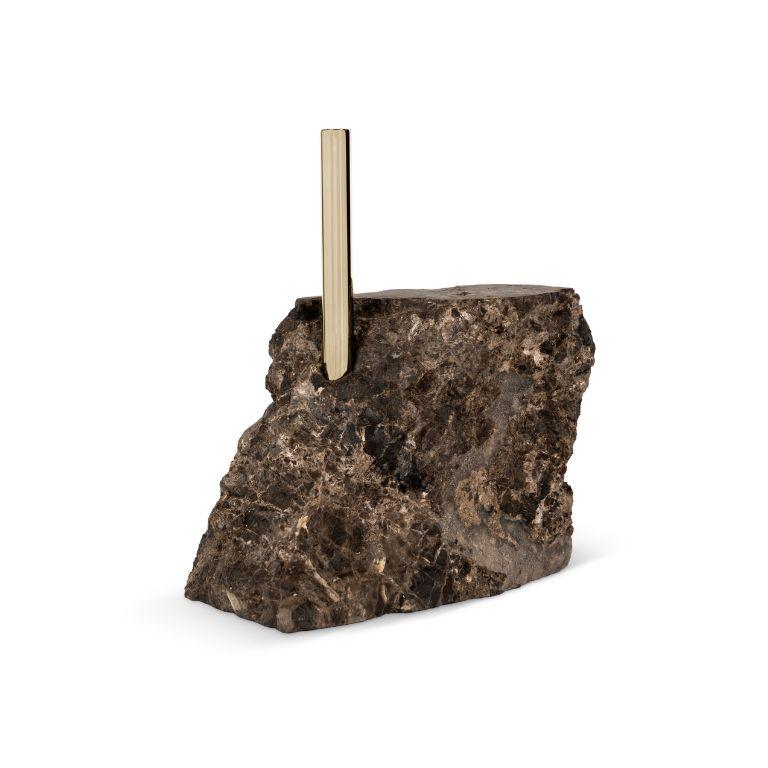 Collis II - Marble Vase | Plant stand | Center Piece | Marble Emperador ...