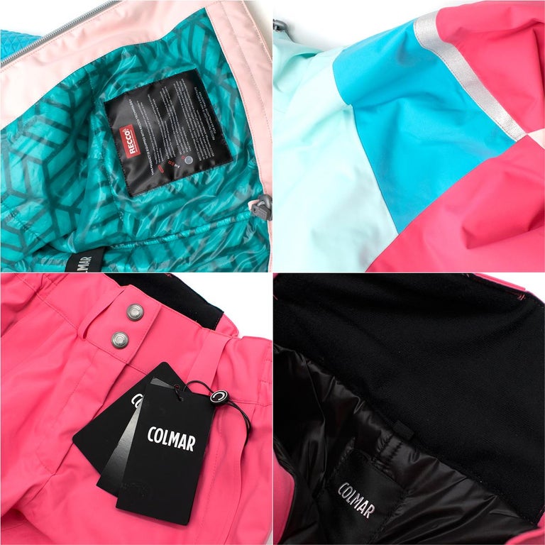 Colmar Neon Pink Ski Jacket and Trousers Set US 4 at 1stDibs