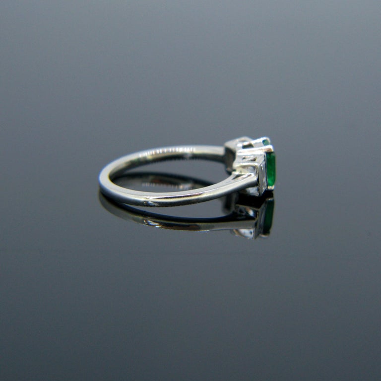 Colombian Minor Emerald Tappers Diamond Platinum Ring at 1stDibs ...