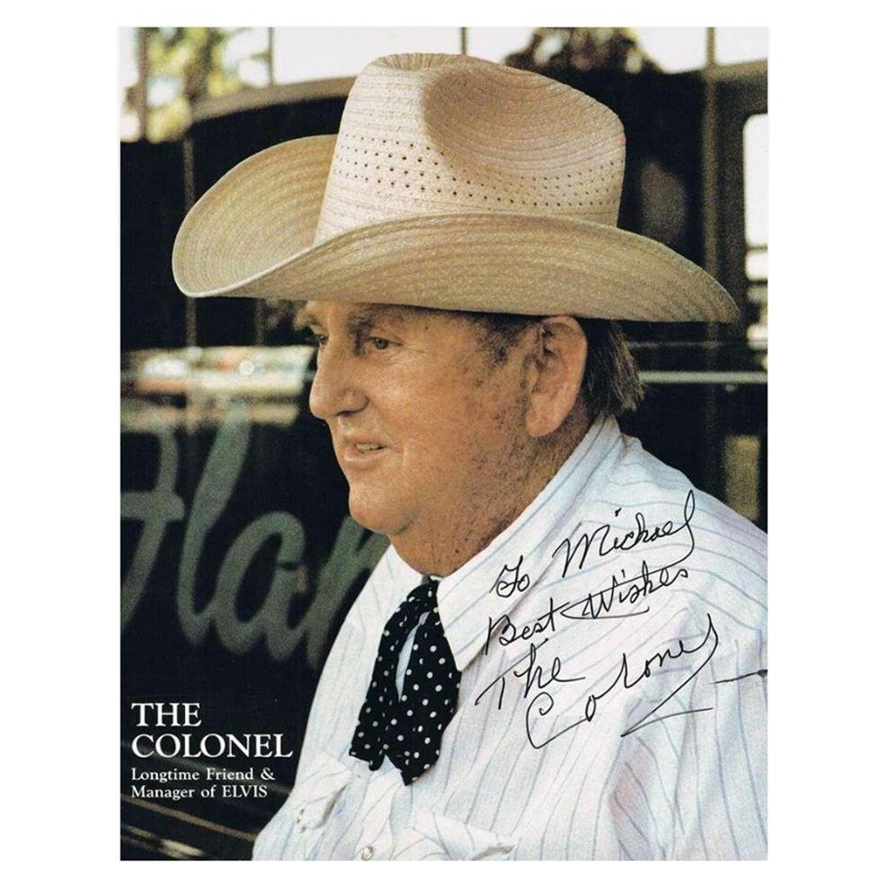 Colonel Tom Parker circa 1970s Autographed Color Photograph at 1stDibs ...