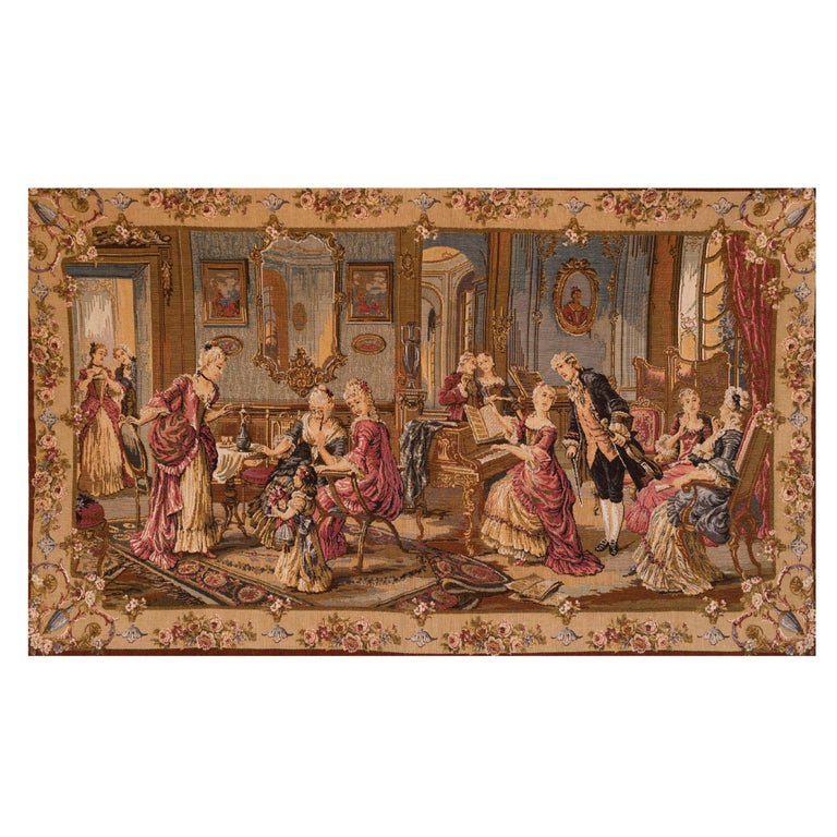 Colonial America and Music Culture Wall-Hanging For Sale at 1stDibs ...
