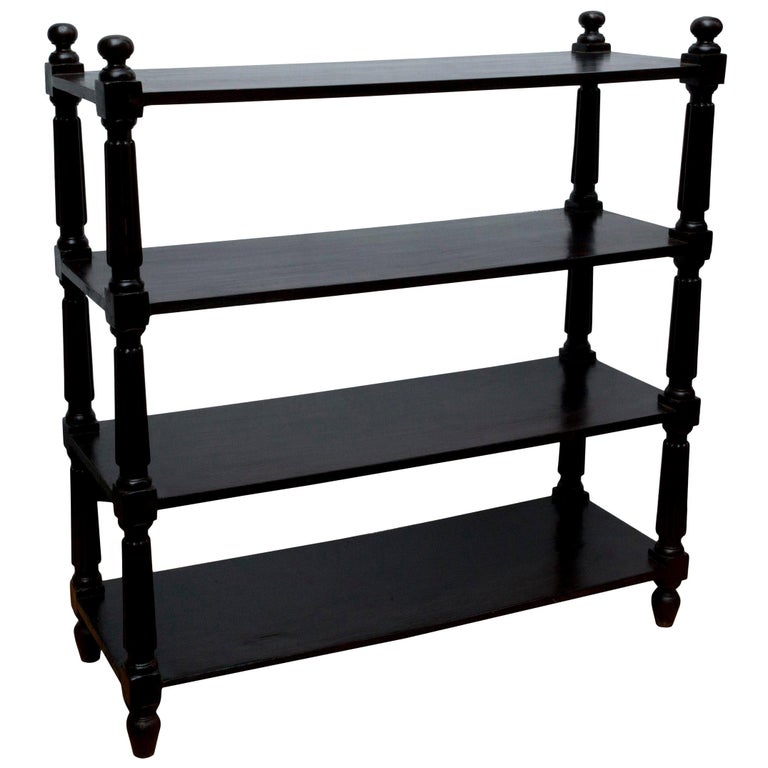 Colonial British Étagère Bookcase Shelves, Early 1900s at 1stDibs