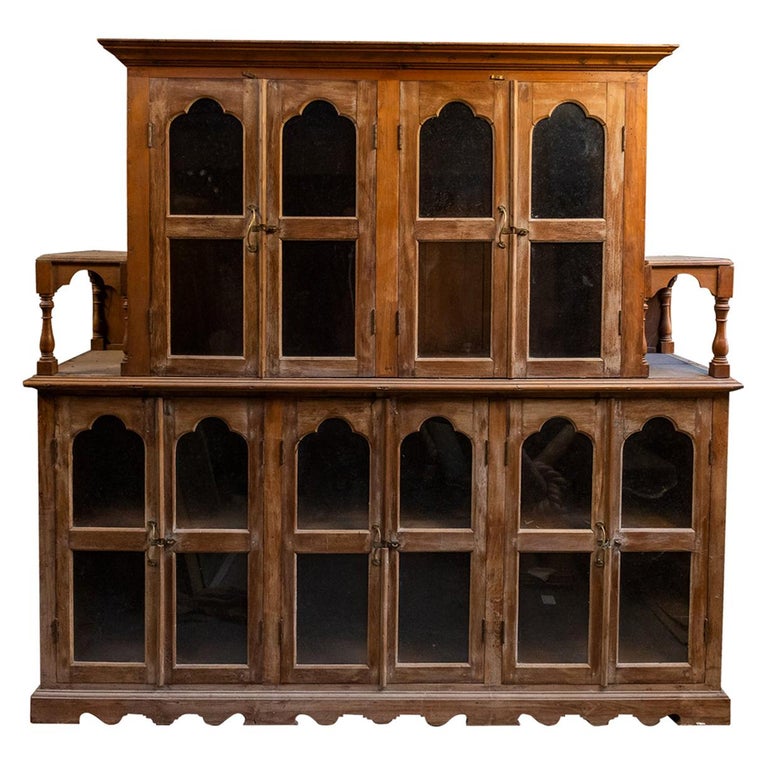 Colonial Buffet and Hutch, Wood, Late 19th Century For Sale at 1stDibs