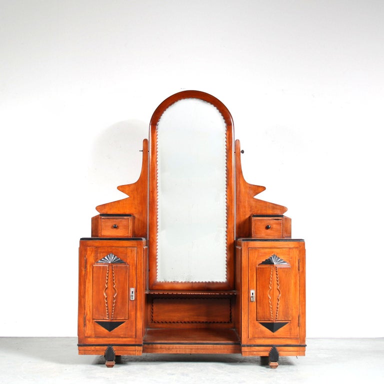 Colonial Dressing Table in Amsterdam School Style, Indonesia, 1920 For ...