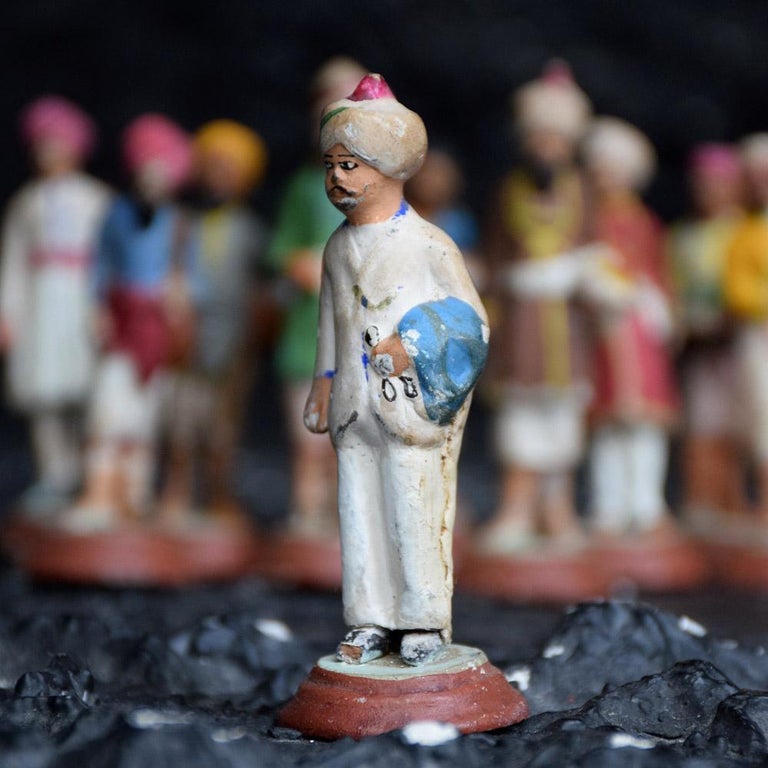 Colonial India Clay Figures at 1stDibs