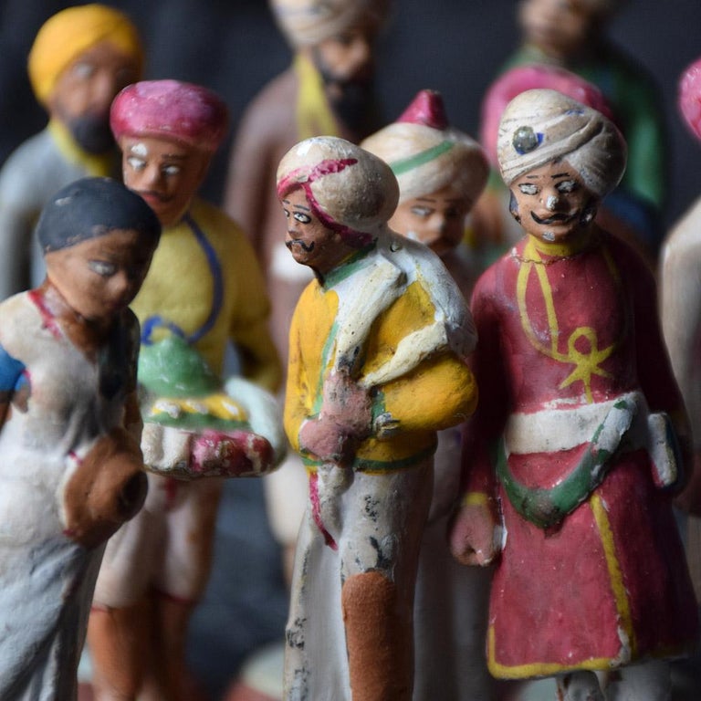 Colonial India Clay Figures at 1stDibs