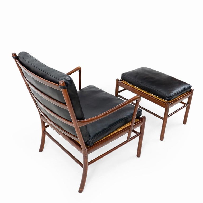 Vintage Danish Design Colonial Lounge Chair and Ottoman, by Ole ...