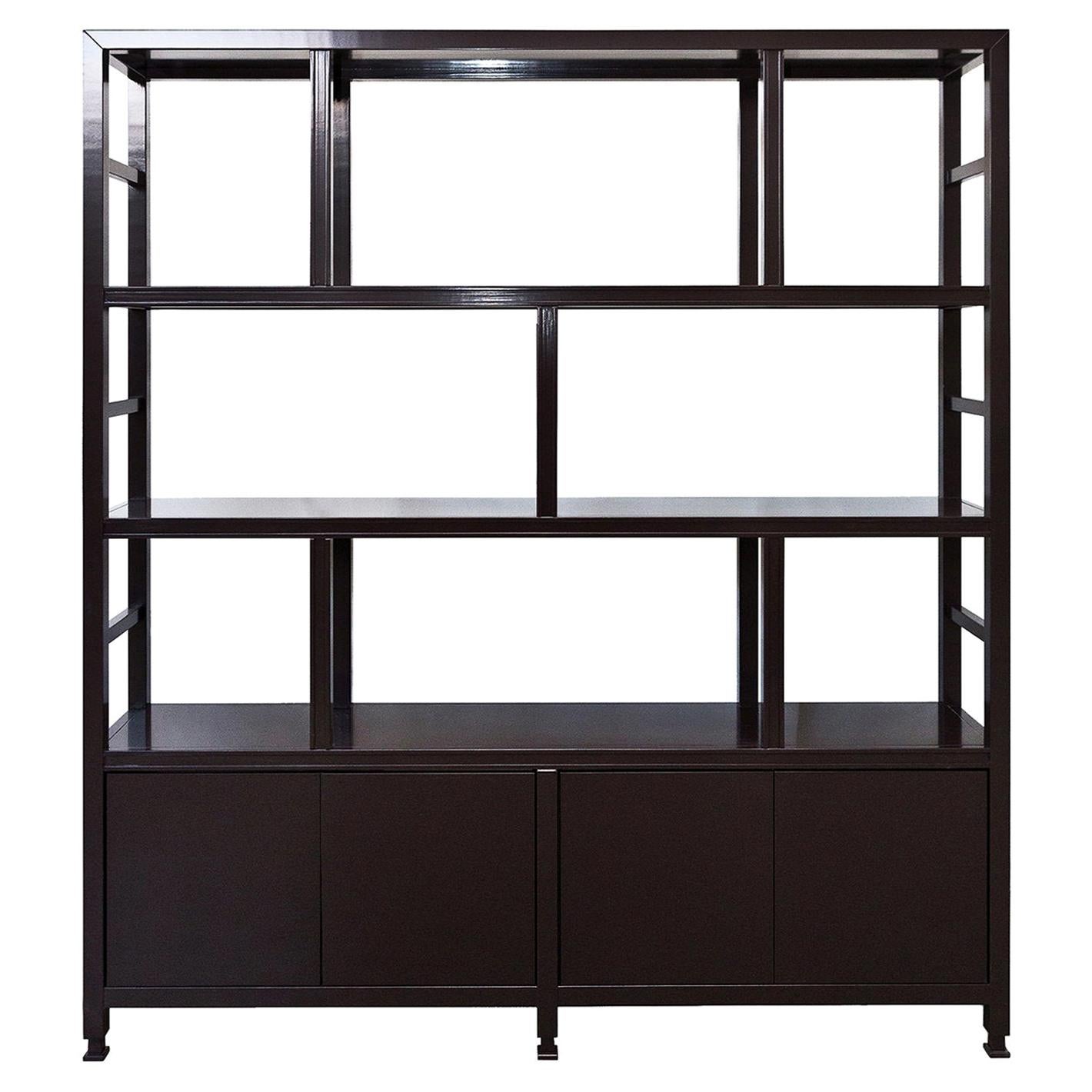British Colonial Breakfront Bookcase at 1stDibs