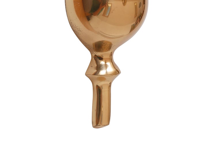 Colonial Style Brass Candle Sconces, a Pair For Sale at 1stDibs ...