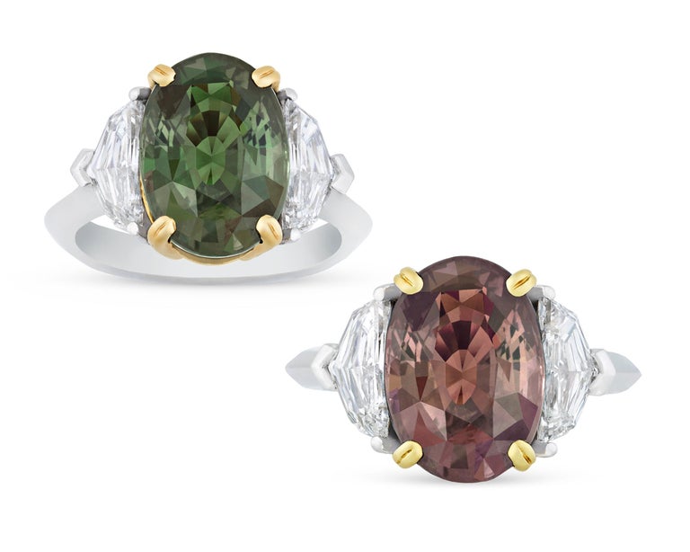 Color-Changing Alexandrite Ring, 6.08 Carat at 1stDibs | alexandrite ...