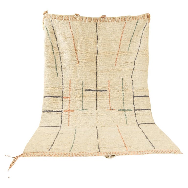 Color Labyrinth Berber Rug Handknotted For Sale at 1stDibs