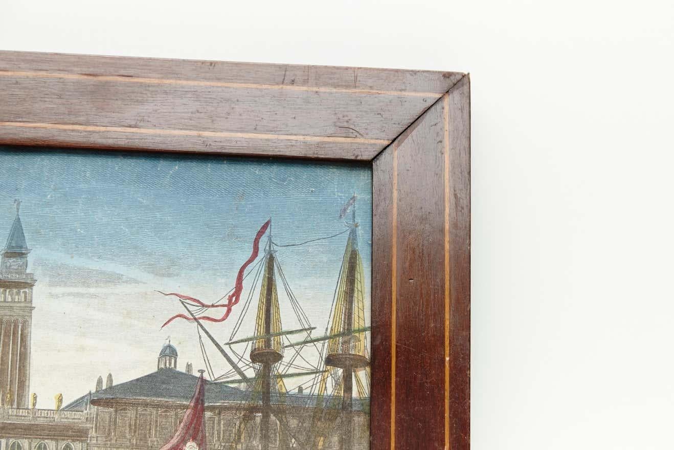 Color Lithography of Venice, 18th Century For Sale at 1stDibs