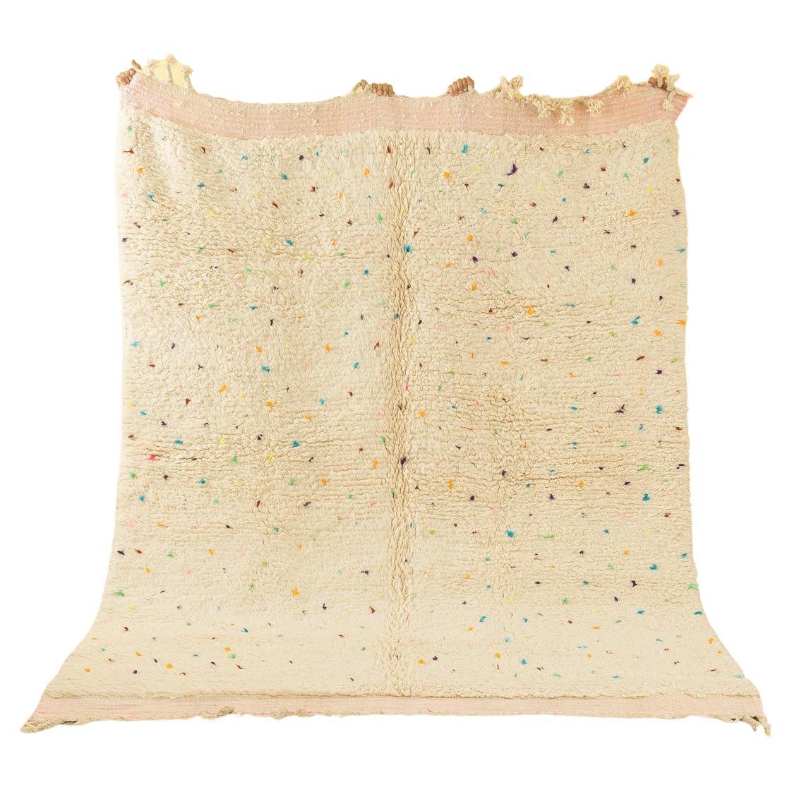 Color Path Berber Rug Cremy white Marocco For Sale at 1stDibs