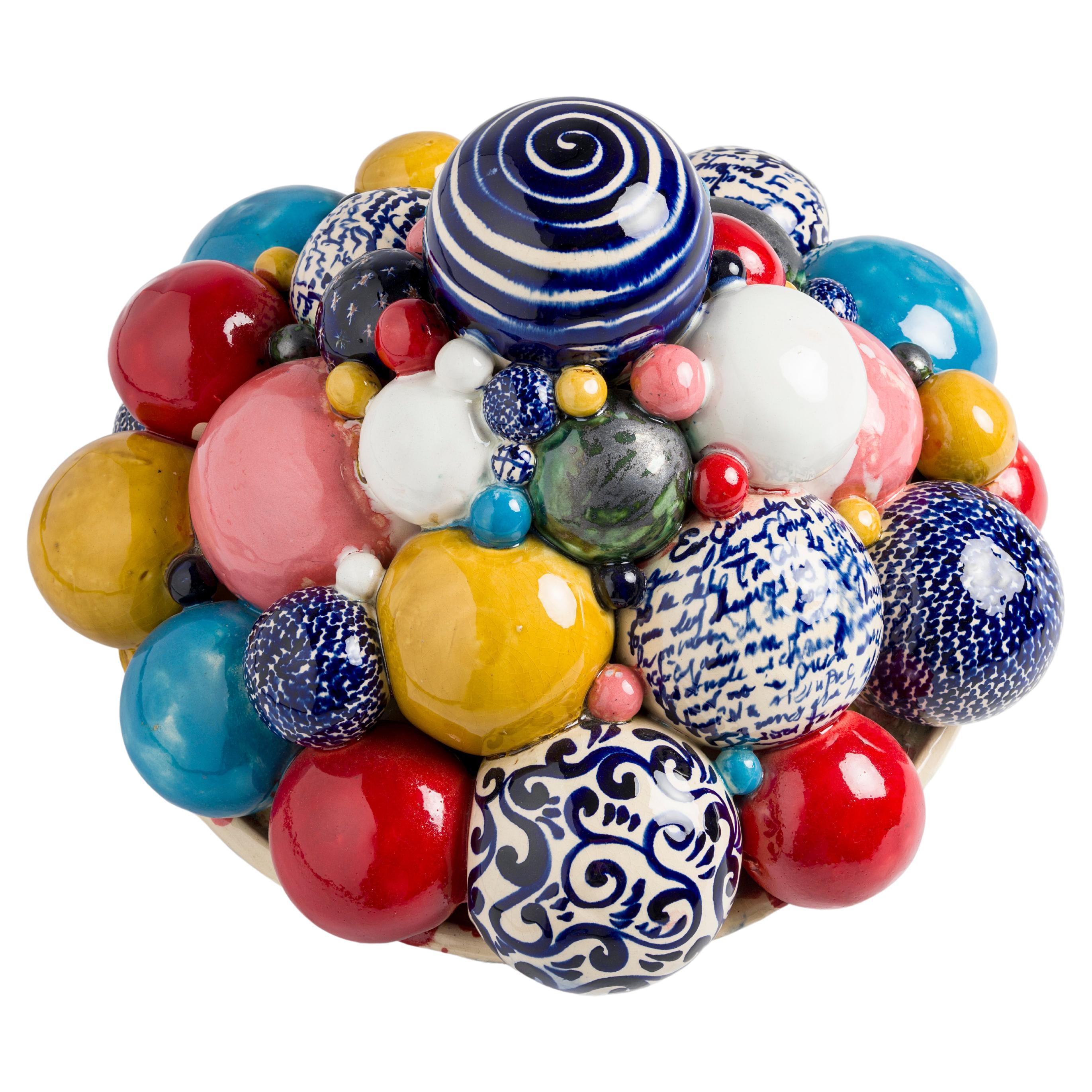 Colored Bubbles 'Pop Art Glazed Ceramic' For Sale at 1stDibs