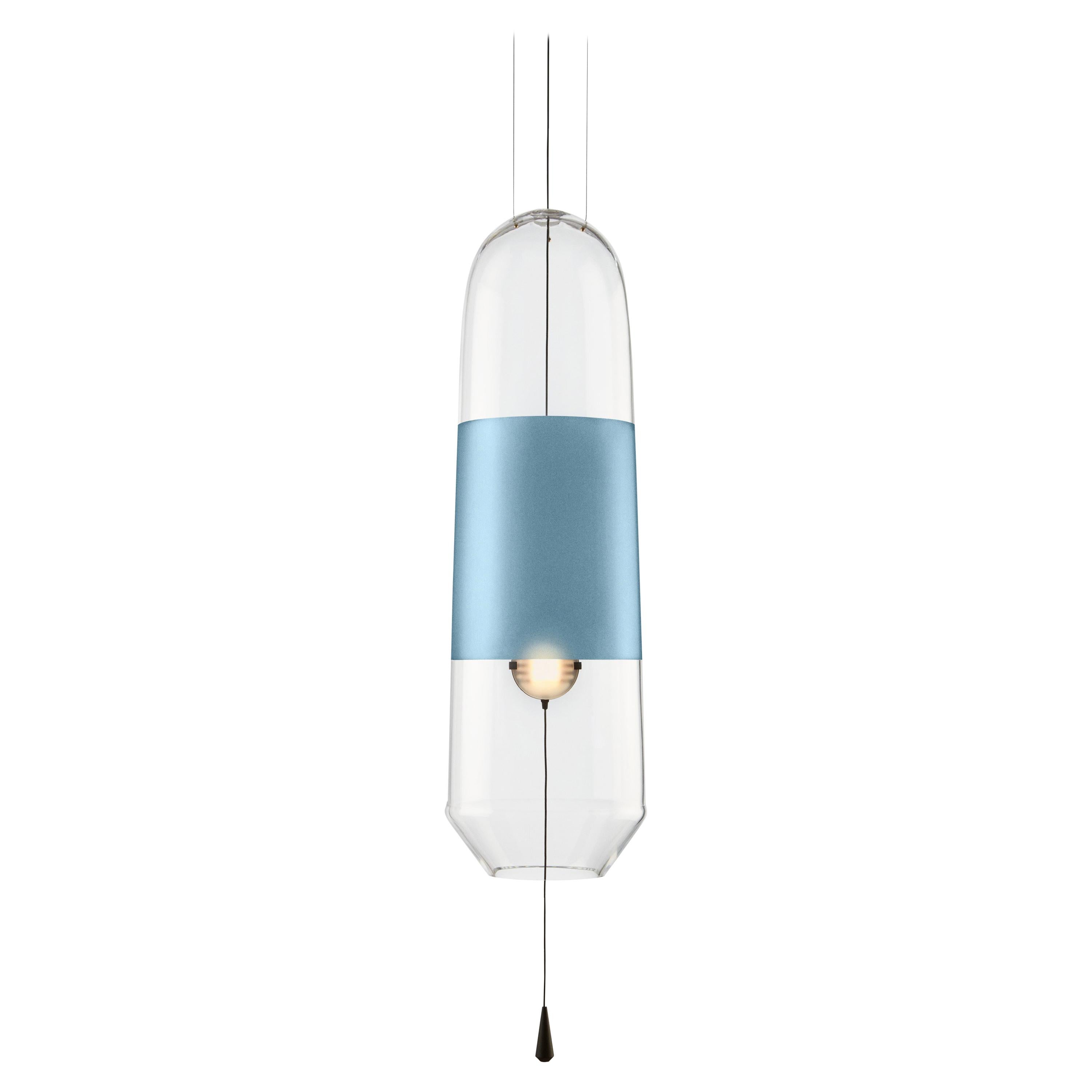 Cobalt Blue Glass Light Pendant For Sale at 1stDibs