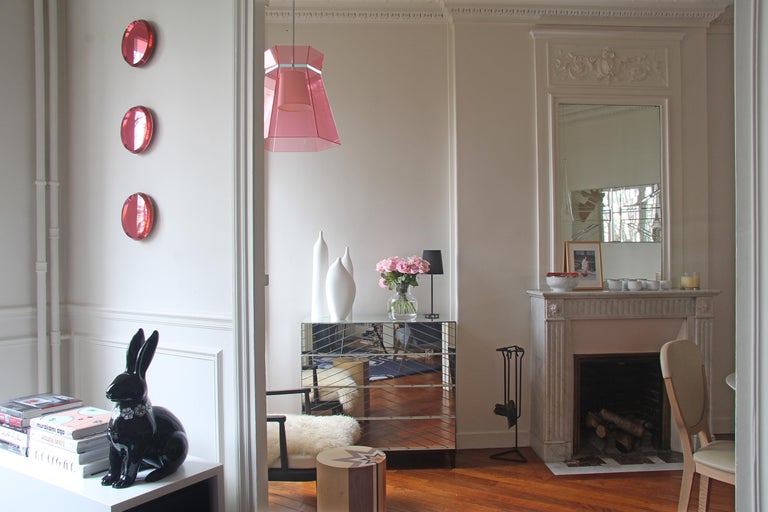 Colored Mirror Wall Decoration "Crystal Dots" by Studio Catoir For Sale ...