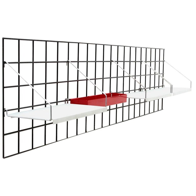 Colored Wall Unit by Piero Polato by Robots, 1970s at 1stDibs