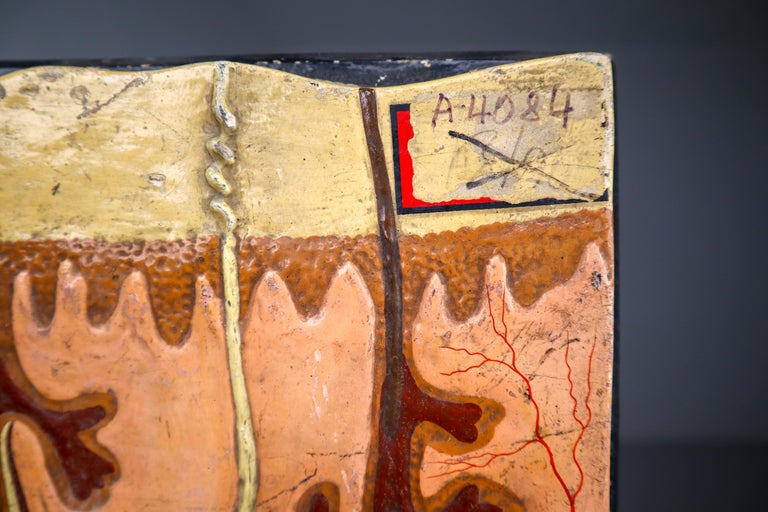 Colorful Anatomical Teaching Model Wood and Plaster on Metal Base, CZ ...