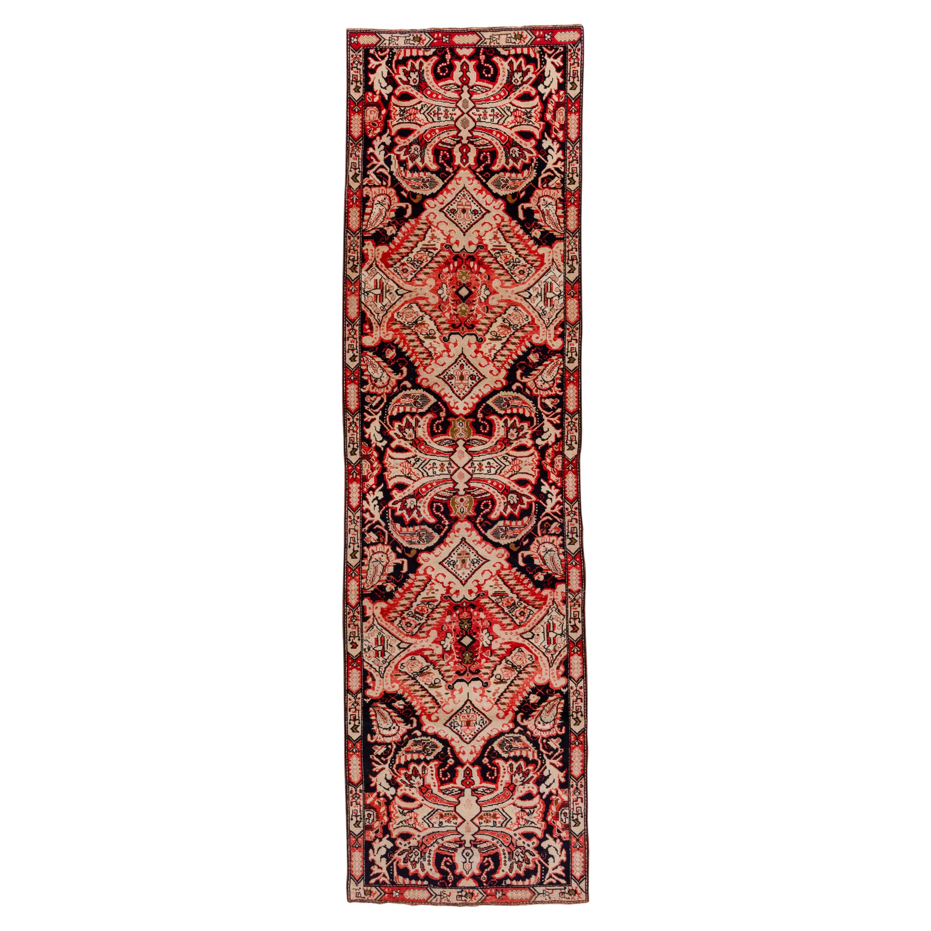 Long Antique Caucasian Karabagh Runner, Colorful, circa 1910s For Sale ...