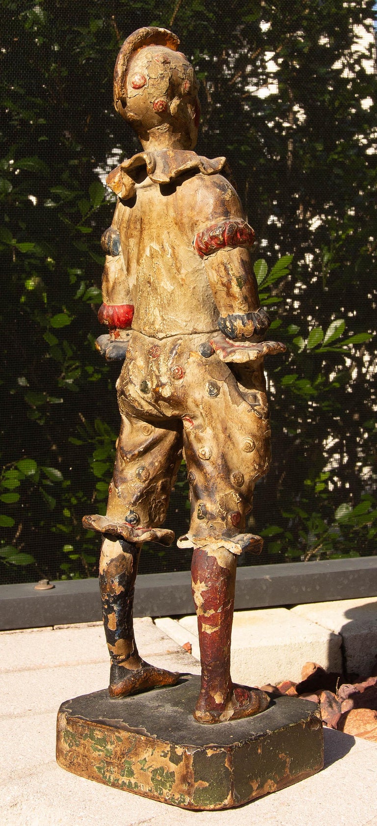 Colorful Antique Sculpture of a Clown, 19th Century For Sale at 1stDibs ...