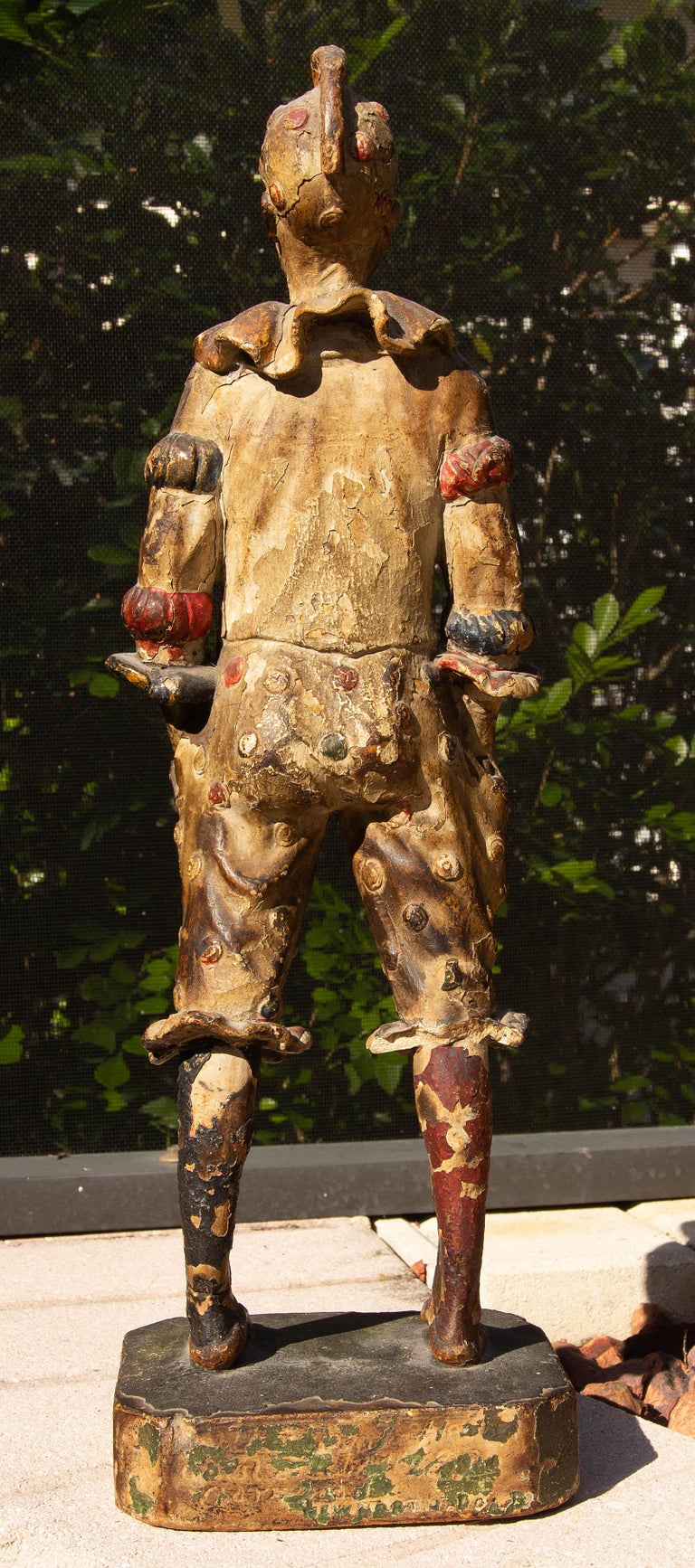 Colorful Antique Sculpture of a Clown, 19th Century For Sale at 1stDibs ...