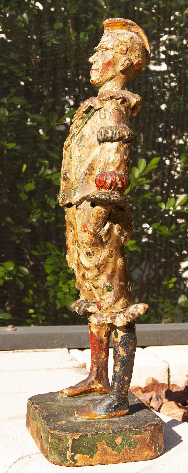 Colorful Antique Sculpture of a Clown, 19th Century For Sale at 1stDibs ...
