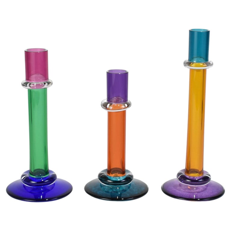 Colorful Candleholder Set For Sale at 1stDibs
