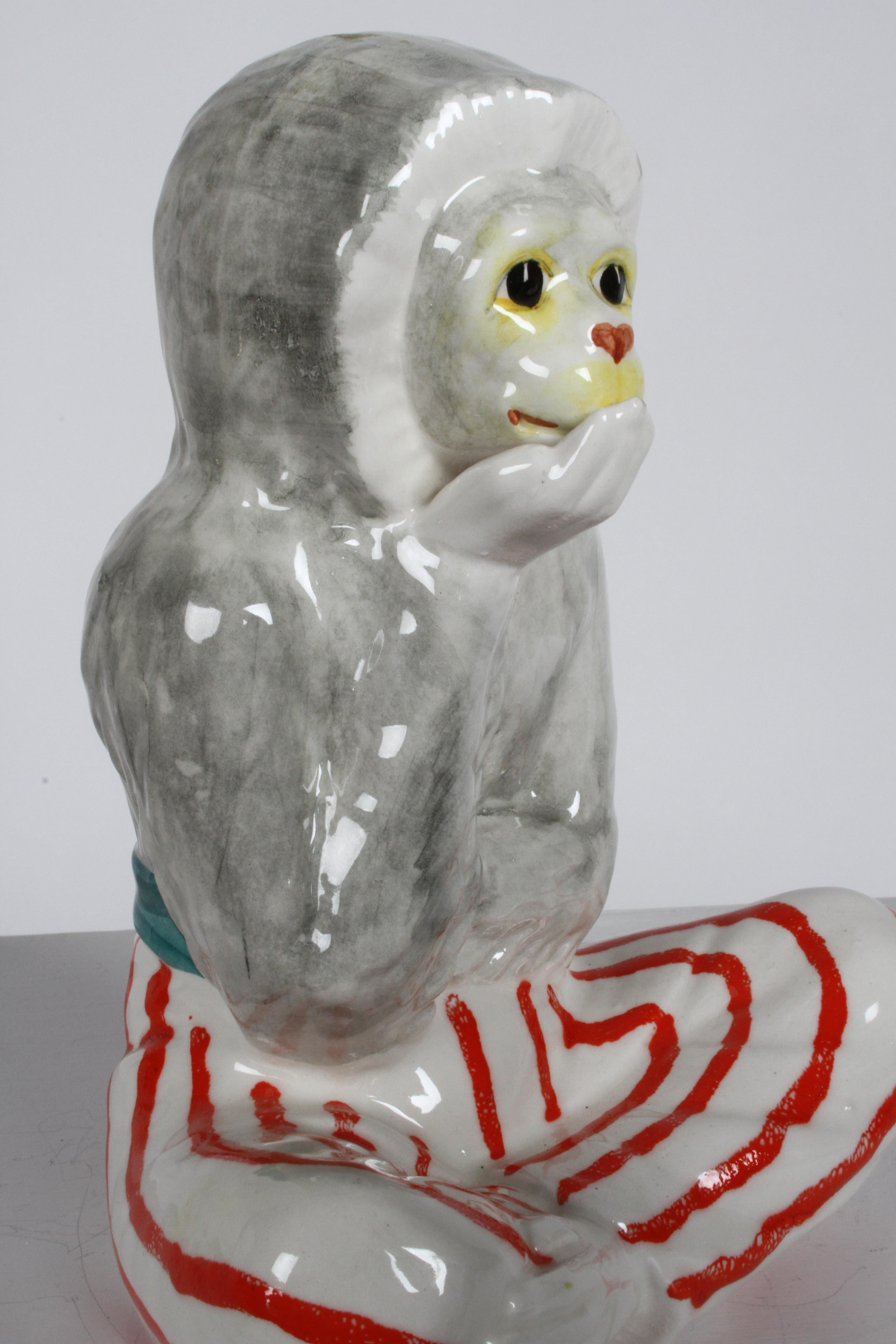 Colorful Ceramic Italian Monkeys Hear See Speak No Evil Decorative ...