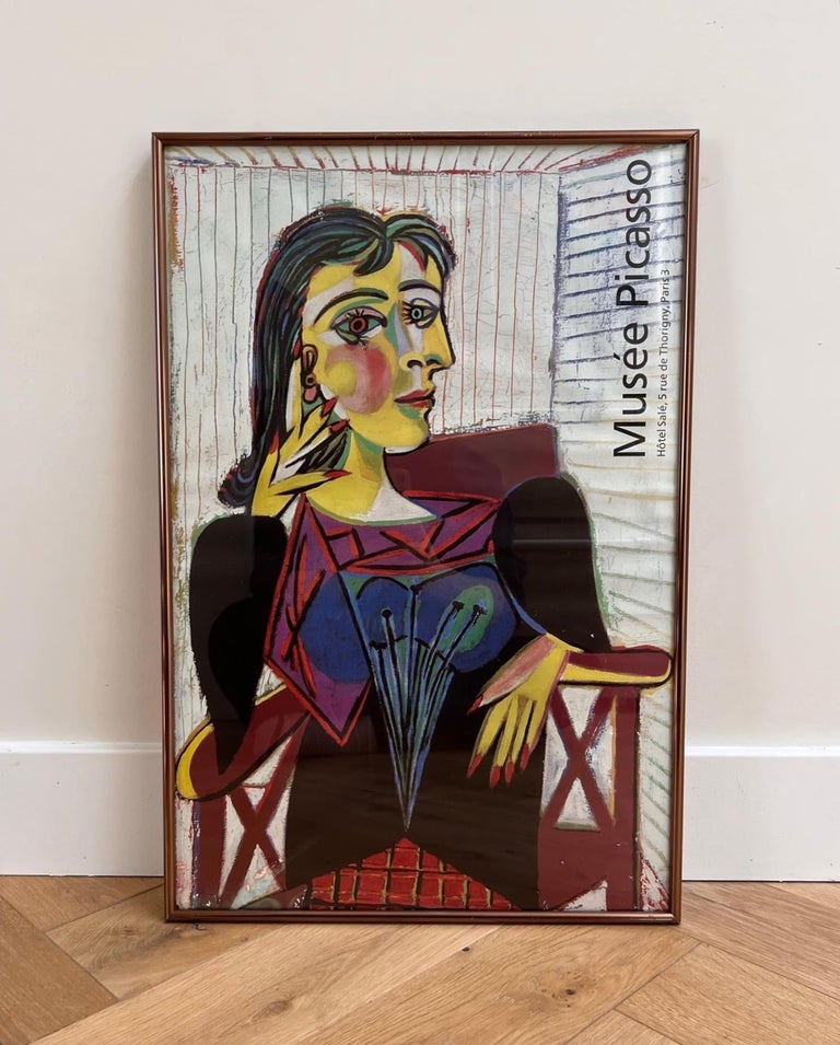 Colorful Cubist Vintage Picasso Poster from Musée Picasso, 20th Century ...