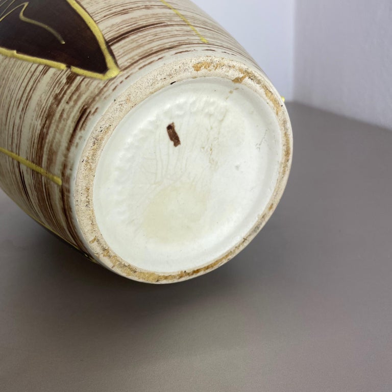 Colorful Fat Lava Pottery "Stripe and Dots" Vase Jasba Ceramics ...