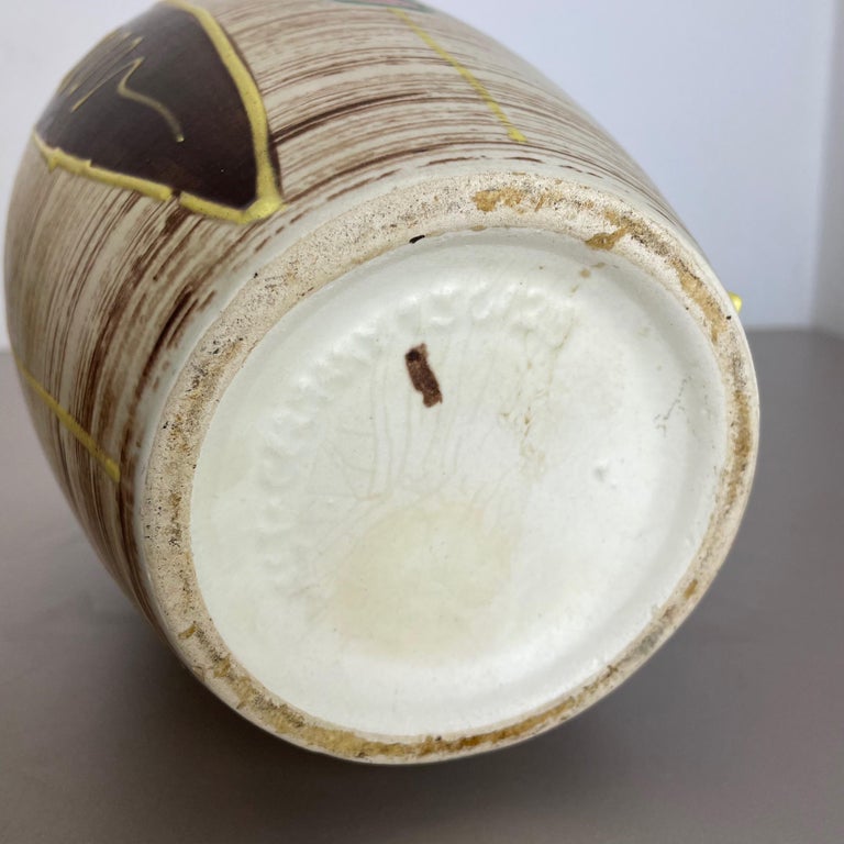 Colorful Fat Lava Pottery "Stripe and Dots" Vase Jasba Ceramics ...