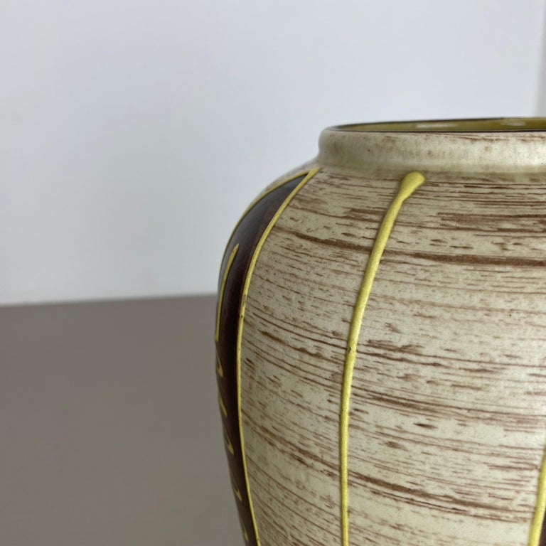 Colorful Fat Lava Pottery "Stripe and Dots" Vase Jasba Ceramics ...