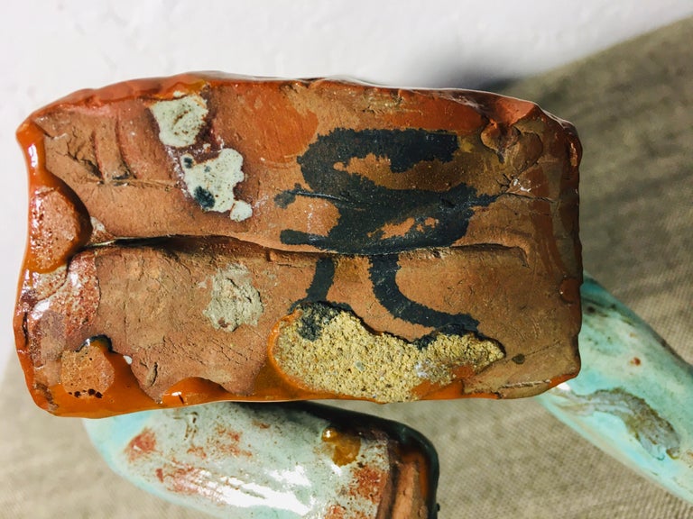 Colorful Glazed Art Deco Sculpture, 1960s For Sale at 1stDibs