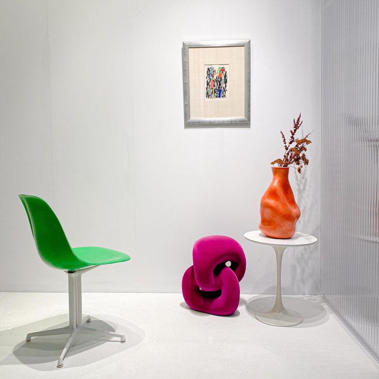 Colorful mixed media collage André van der vossen (1893-1963), abstract ...