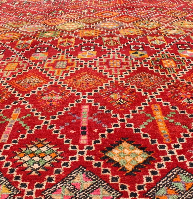 Colorful Moroccan Rug at 1stDibs