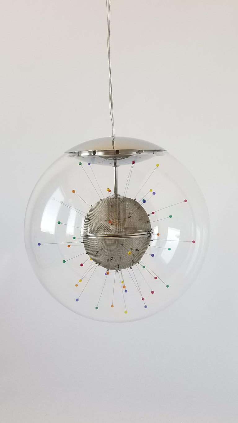Colorful Pendant Sputnik in a Glass Shade by Fabbian, Italy at 1stDibs ...