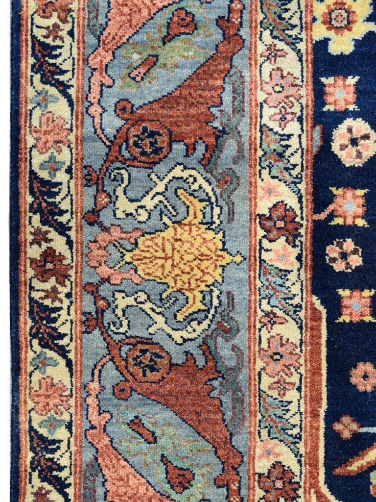Colorful and Transitional Hand Knotted Serapi Carpet For Sale at 1stDibs