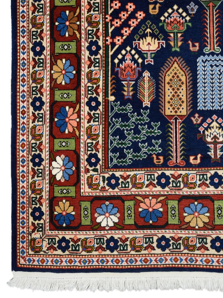Colorful Tree of Life Persian Bakhtiari Carpet For Sale at 1stDibs