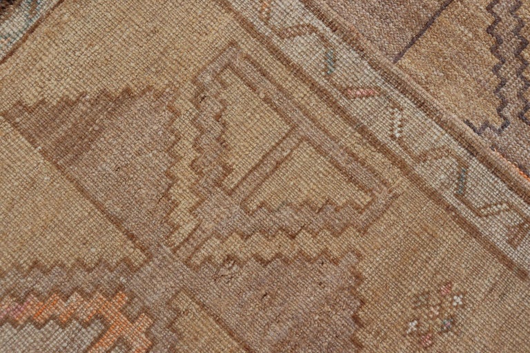 Colorful Turkish Kars with Tribal Medallion Designs and Geometric ...