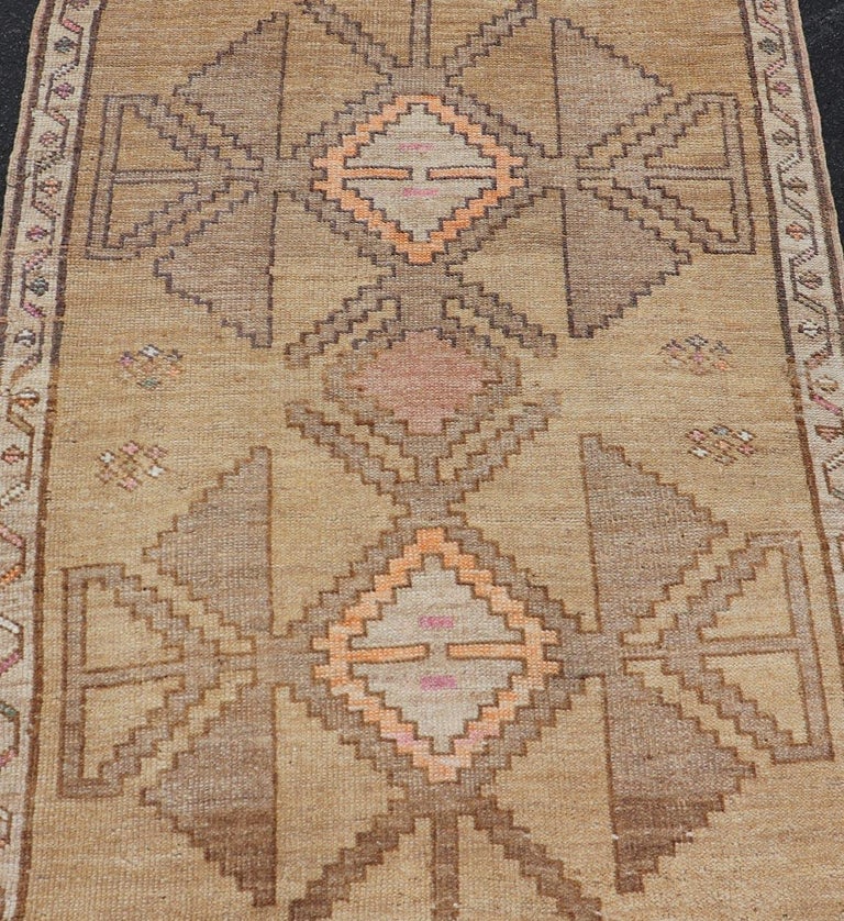 Colorful Turkish Kars with Tribal Medallion Designs and Geometric ...