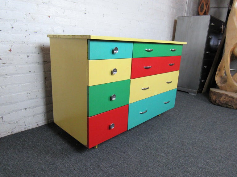 Colorful Vintage Dresser For Sale at 1stDibs | colorful dressers for sale