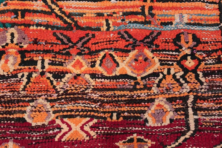 Colorful Vintage Moroccan Rug. Size: 5 ft 4 in x 8 ft (1.63 m x 2.44 m ...