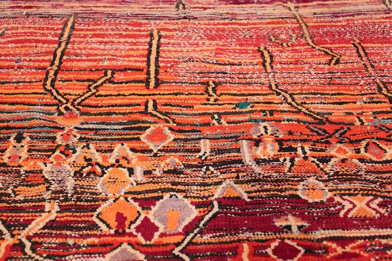 Colorful Vintage Moroccan Rug. Size: 5 ft 4 in x 8 ft (1.63 m x 2.44 m ...