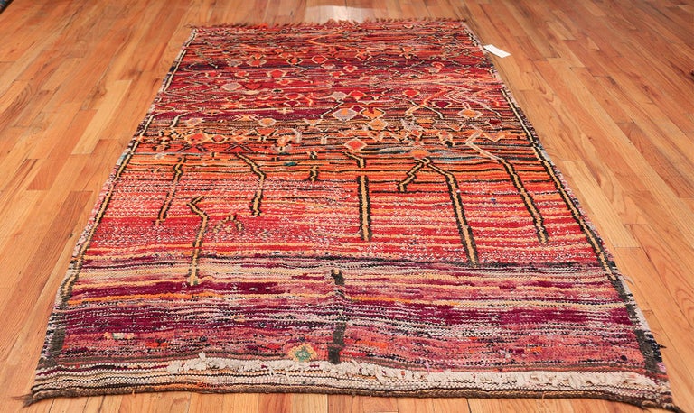 Colorful Vintage Moroccan Rug. Size: 5 ft 4 in x 8 ft (1.63 m x 2.44 m ...