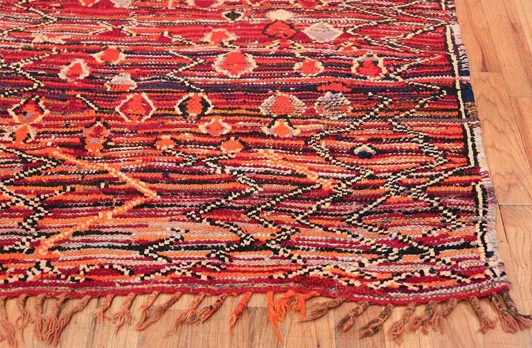 Colorful Vintage Moroccan Rug. Size: 5 ft 4 in x 8 ft (1.63 m x 2.44 m ...