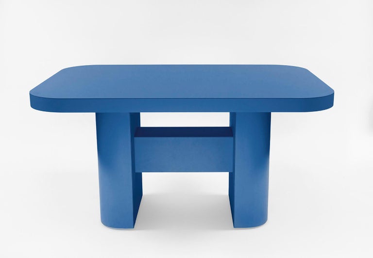Colorway, Modern Dining Table, Blue For Sale at 1stDibs